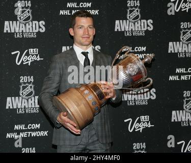 Andrew Ference (King Clancy Memorial Trophy) attends the 2014 NHL ...