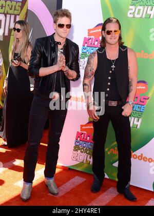 Florida Georgia Line attending the Nickelodeon Kids' Choice Sports ...