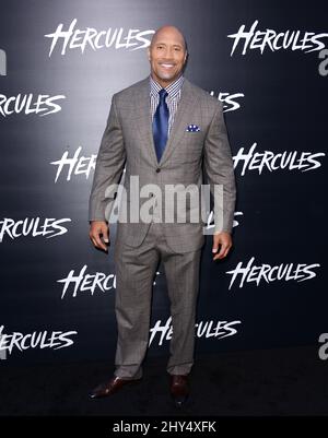 Dwayne Johnson attends the "Hercules" Los Angeles Premiere held at TCL ...