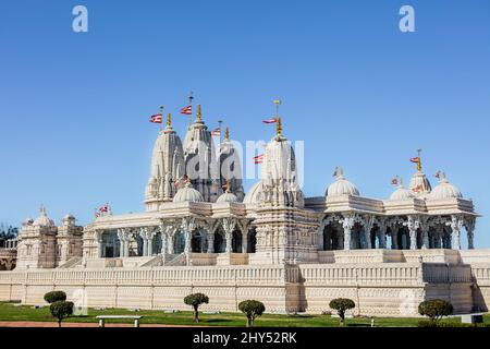 BAPS Swaminarayan Mandir in Houston, Texas Stock Photo - Alamy