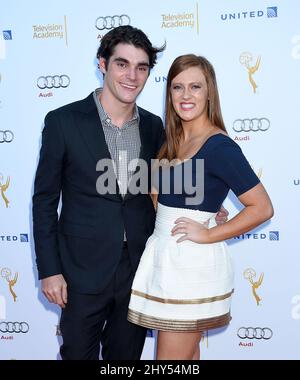 RJ MItte & Carly Rose attending the 66th Emmy Awards Performers Nominee ...