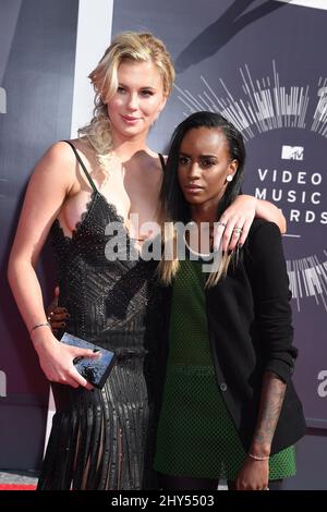 Ireland Baldwin and Angel Haze arriving at the 2014 MTV Video Music ...