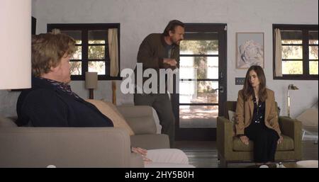 WINDFALL, from left: Jason Segel, Lily Collins, Jesse Plemons, 2022 ...