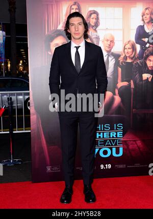 Adam Driver attending the the premiere of 'This Is Where I Leave You ...