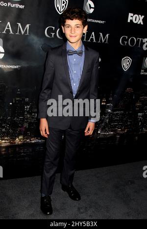 David Mazouz attending the series premiere of 'Gotham' in New York City ...