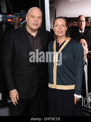 Vincent D'Onofrio, Carin van der Donk attending the 'Daredevil ...