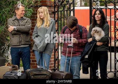 Dylan Gage, from left, Gus Birney, Jeff Astrof, Mira Sorvino, Merrin ...