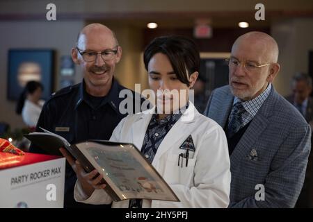 SPACE FORCE, from left: JayR Tinaco, Jimmy O. Yang, John Malkovich ...