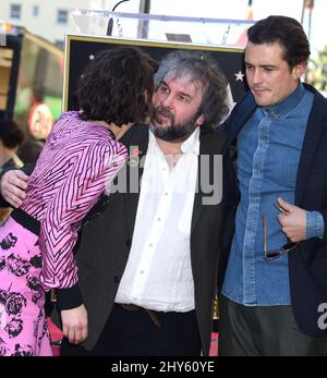 Orlando Bloom and Evangeline Lilly at the Los Angeles premiere of 'The ...