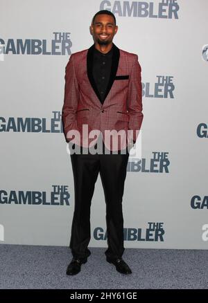 Anthony Kelley attending the premiere of "The Gambler" in New York ...