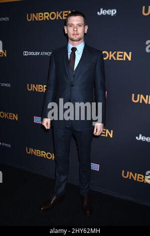 Jack O'Connell attending the 'Unbroken' Premiere in Los Angeles Stock ...