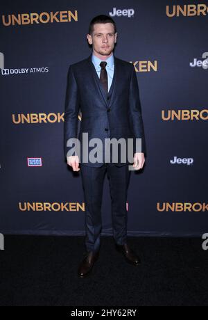 Jack O'Connell attending the 'Unbroken' Premiere in Los Angeles Stock ...