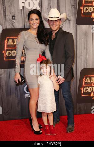 Justin Moore,Kate Moore,Ella Kole Moore attending the 1st Annual ...