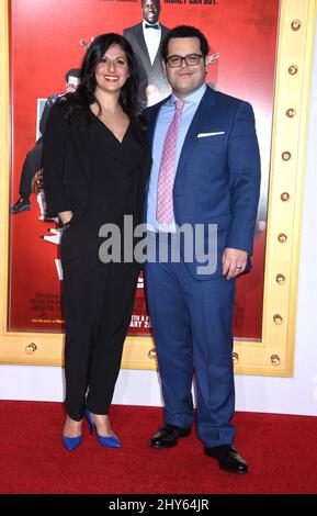 Josh Gad and Ida Darvish attending the Vanity Fair Oscar Party 2020 held at the Wallis Annenberg ...