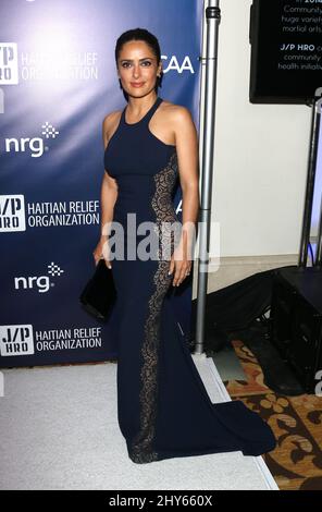 Salma Hayek arriving for the 4th Annual Sean Penn & Friends HELP HAITI ...