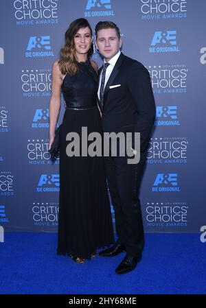 Charlie Webster, Allen Leech arriving at the 20th Annual Critics ...