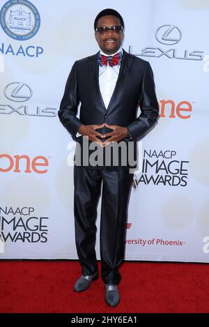 Judge Greg Mathis arriving at the press room at the 2015 NAACP Image ...