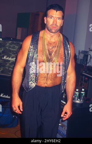 FILE - Scott Hall aka Razor Ramon speaks during the WWE Hall of Fame ...