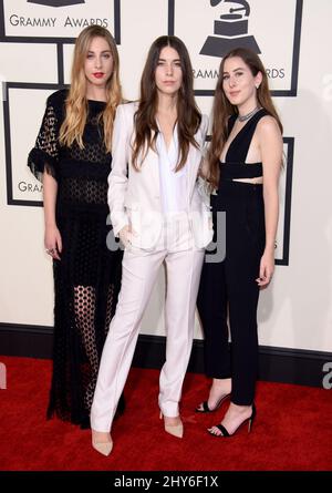 Haim attends the 57th Annual GRAMMY Awards at the Staples Center ...