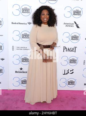 Oprah Winfrey attends 30th Film Independent Spirit Awards held on Santa ...