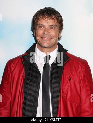 Brandon Auret attending the Chappie premiere in New York Stock Photo ...