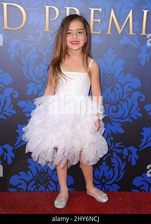 Portia Umansky attending an advance screening of Cinderella, in Burbank ...