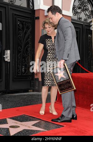 Jim Parsons, mom Judy Parsons as Jim Parsons Honored With A Star On The ...