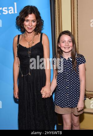 Anna Friel & Gracie Ellen Mary Friel attending the NBCUniversal Summer ...
