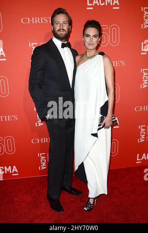 Armie Hammer, Elizabeth Chambers attending the LACMA Art and Film Gala ...