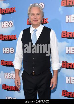 Tim Robbins attending HBO's "The Brink" Premiere held at the Paramount ...