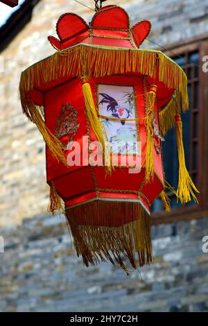 Red latern festival hanged Stock Photo - Alamy