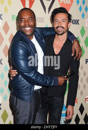 (L-R) Jahil Fisher and Lee Daniels arrives at the SAINT LAURENT At The Palladium held at the ...