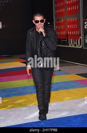 Nick Jonas arrives at the 2015 MTV Video Music Awards held at the ...