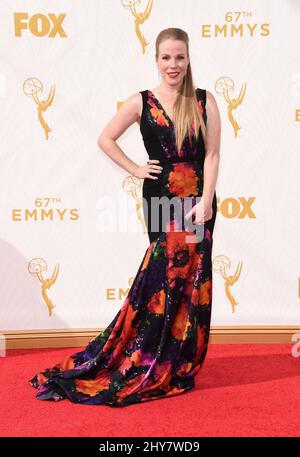 Emma Myles arrives at the 67th Primetime Emmy Awards on Sunday, Sept ...