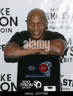 Mike Tyson at the unveiling of the world's first Mike Tyson Bitcoin ...