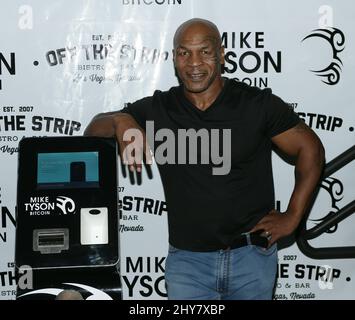 Mike Tyson at the unveiling of the world's first Mike Tyson Bitcoin ...