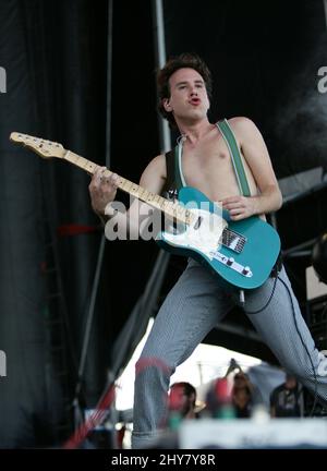 Zach Irons of AWOLNATION perform during the WKQX Piqniq Music Festival ...