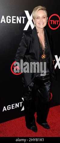 Sharon Stone TNT's "Agent X" Premiere held at The London Hotel Stock ...