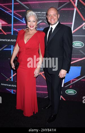 Denise Welch and Lincoln Townley arriving at The TV Choice Awards 2013 ...