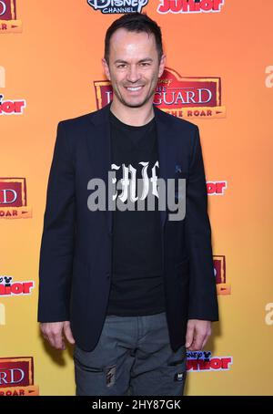 Jonny Rees attending the premiere of Disney's "The Lion Guard: Return ...