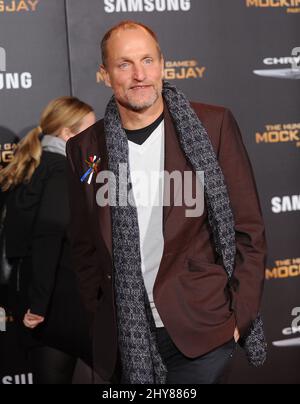 Woody Harrelson arrives at the Los Angeles premiere of "The Hunger ...
