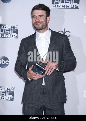 Sam Hunt 2015 American Music Awards held at the Microsoft Theatre Stock ...