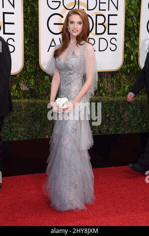 Sarah Hay arrives at the 73rd annual Golden Globe Awards on Sunday, Jan ...