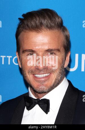 David Beckham attending the sixth Biennial UNICEF Ball held at the ...