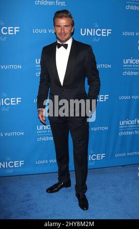 David Beckham attending the sixth Biennial UNICEF Ball held at the ...