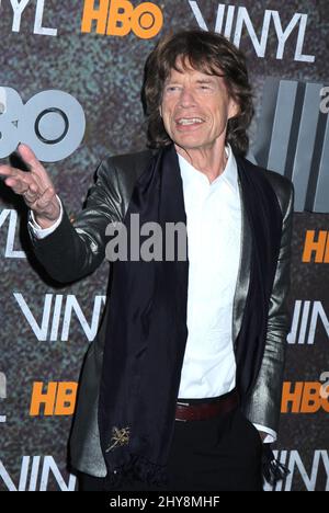 Mick Jagger attending the "Vinyl" New York Premiere - Held at the ...