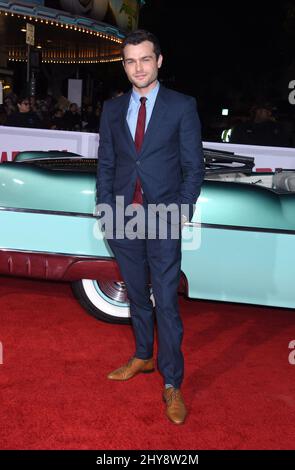 Alden Ehrenreich attending the "Hail, Caesar!" World Premiere held at ...