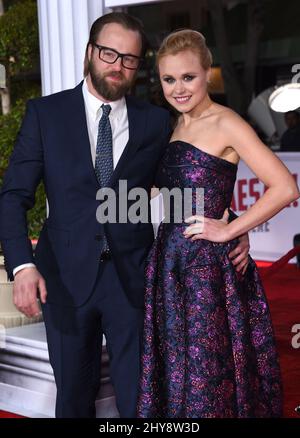 Joshua Leonard attending the "Hail, Caesar!" World Premiere held at the ...