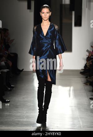 Runway during the Pamella Roland Spring 2015 Collection during Mercedes ...