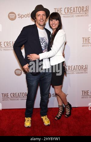 Jason Mraz & Christina Mraz attending The Creators Party with Spotify ...